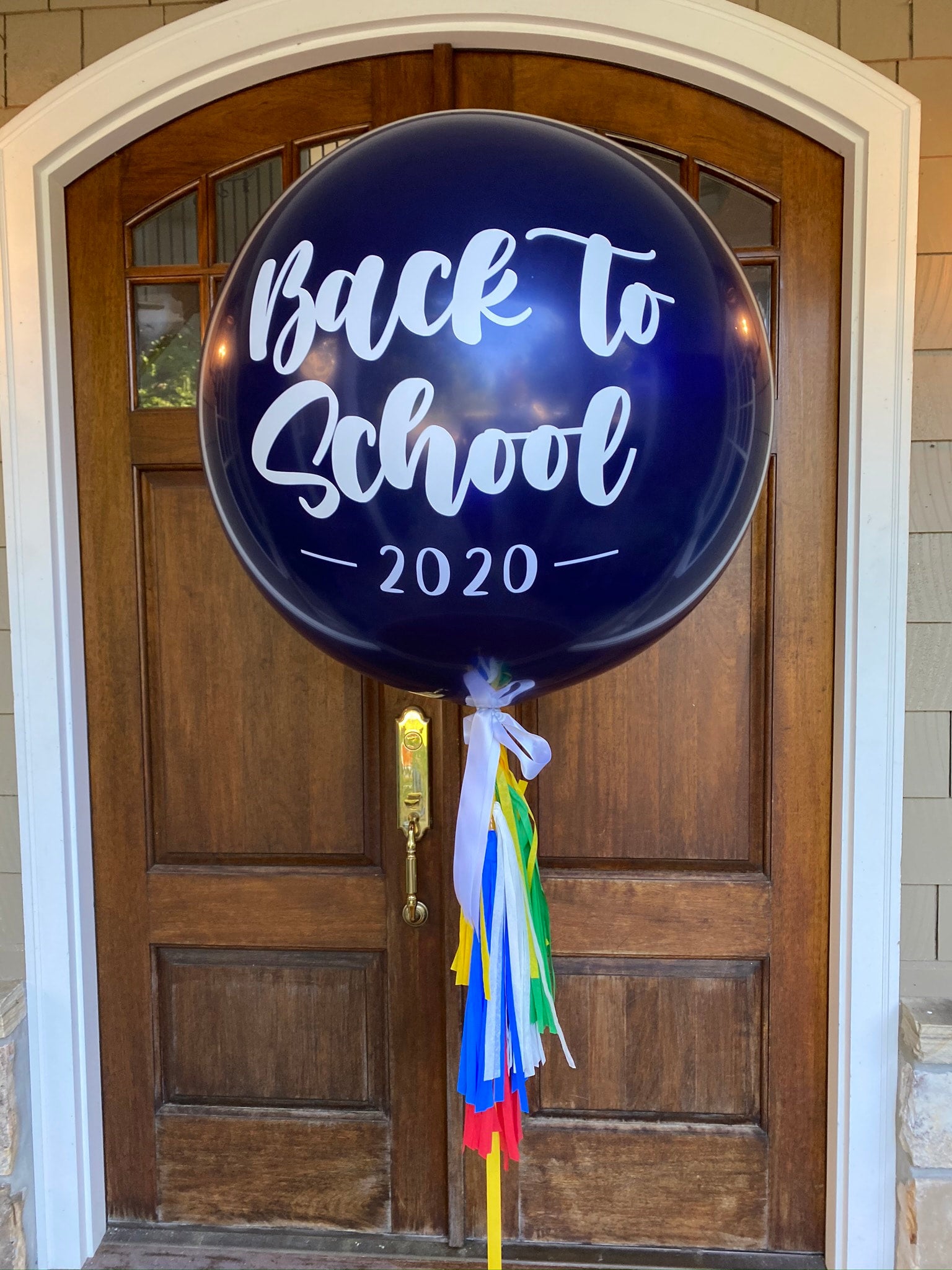 "Back to School" Balloon. YOU choose YOUR COLORS | The Balloon Garden